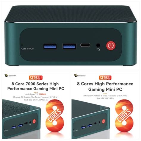 Jual Mini PC Beelink SER6 PRO AMD Ryzen 7 6800H/7735HS 32/500GB Wifi ...