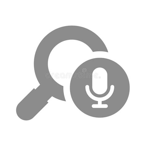 Voice Search Vector Icon Stock Vector Illustration Of Glyph 320743634