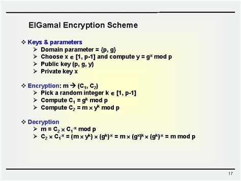lect 13 public key encryption rsa el gamal