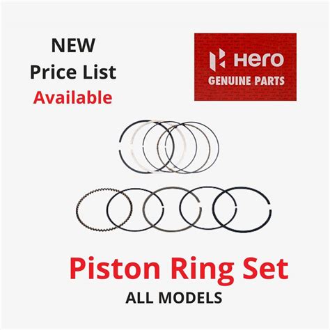 Hero Piston Ring Set Price List All Models