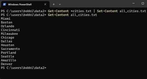 Powershell How To Combine Multiple Text Files Into One File Collecting Wisdom