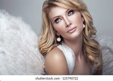 Sweet Blonde Angel Stock Photo Shutterstock