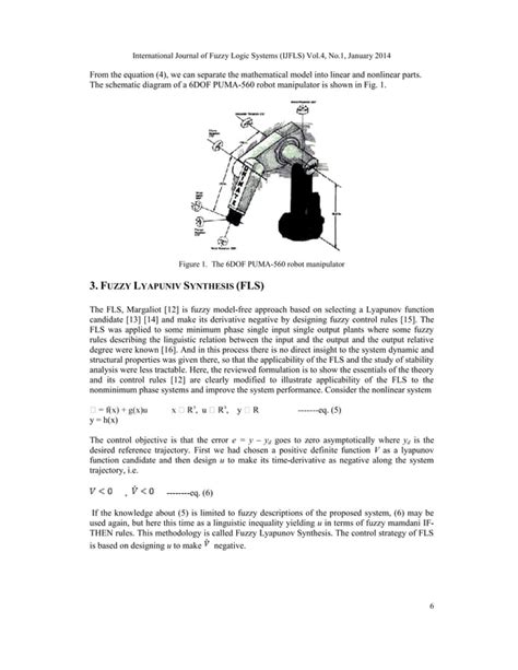 Design Of Lyapunov Based Fuzzy Logic Pdf