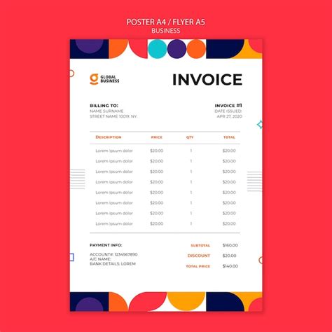 Free Psd Flat Design Business Template