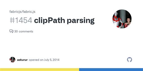 Clippath Parsing · Issue 1454 · Fabricjsfabricjs · Github