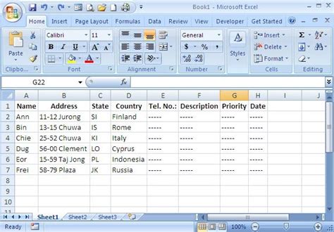 EveryDay Solutions MS Office Excel 2007 Insert And Quick Style Table
