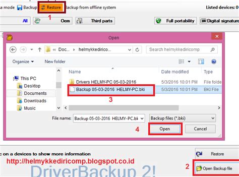 DENDI63 TUTORIAL BACKUP DRIVER