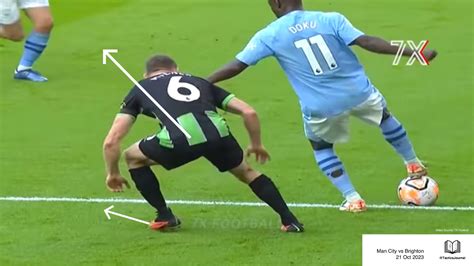 Watch The Defenders Hips And Opposite Foot When Jeremy Doku Dribbles