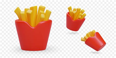 빨간 종이 봉지에 감자 튀김 서로 다른 위치에 있는 3d 이미지 집합 3차원 형태에 대한 스톡 벡터 아트 및 기타 이미지 3차원 형태 프렌치 프라이 만화 Istock