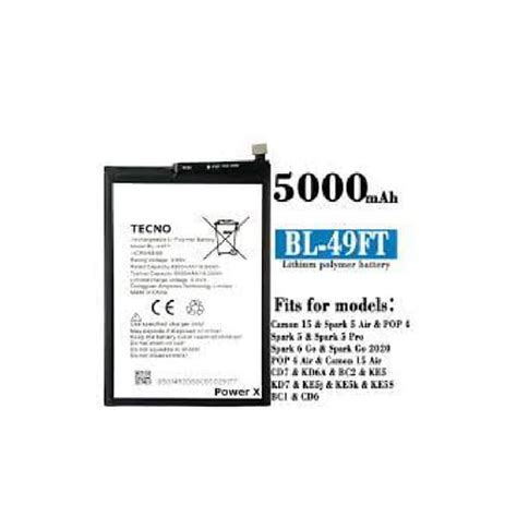 Tecno Spark 7 Pro Battery Price In Bangladesh