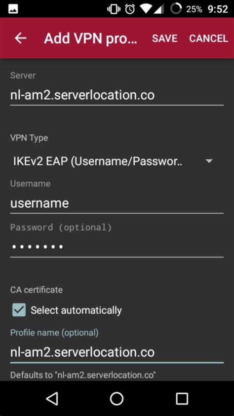 VPN Setup For Android IKEv Protocol Smart DNS Proxy Support