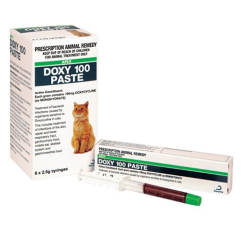 Doxy 100 Paste 6 X 25g Syringes Buy Online From Vet Post Nz Fast