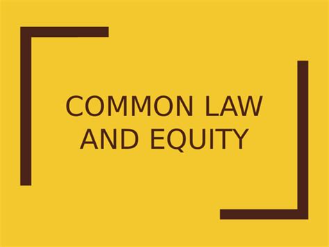 Essay On The Development Of Equity With Common Law Dr Charles Omole