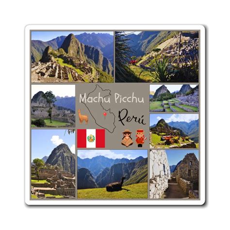 Machu Picchu Peru Travel Magnet Unique Souvenir For Travelers
