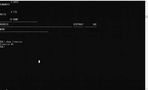 OracleSQL Plusで折り返さない方法 SIerな備忘録
