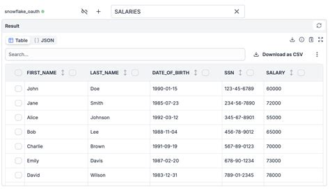 Snowflake App With User Roles Windmill