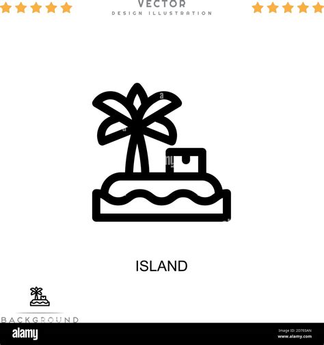 Island Icon Simple Element From Digital Disruption Collection Line