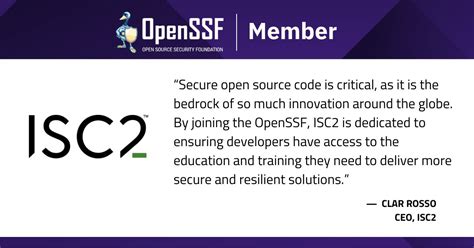Openssf On Linkedin Opensource Oss Osssecurity