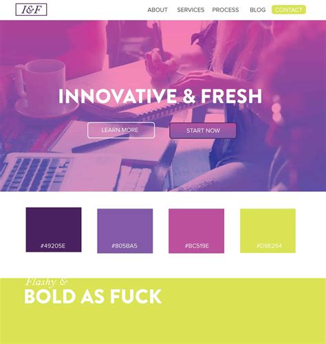 5 Web Design Color Palettes Web Ui Inspiration Hook Agency