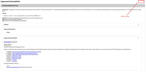 External Dependency Analysis Analysis Using OWASP Dependency Check