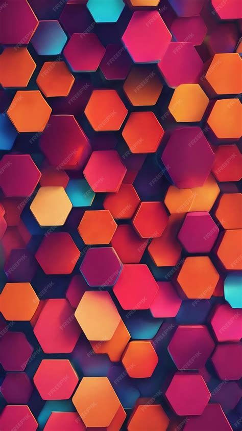 Premium Photo Ai Generative Abstract Background Hexagon Pattern