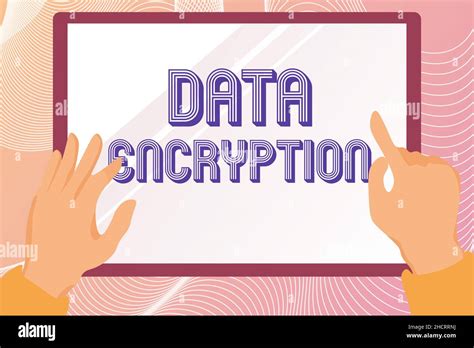 Sign Displaying Data Encryption Concept Meaning Symmetrickey Algorithm For The Encrypting