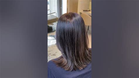 긴머리스타일 여자머리추천 레이어드컷 중단발레이어드컷 중단발스타일 톤다운염색 Youtube