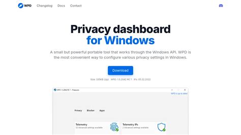 Wpd Privacy Dashboard For Windows