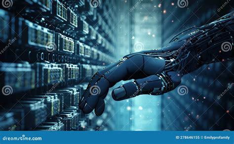 Automation Future Smart Technology Robot Ai Digital Brain Control And