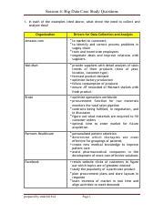 Big Data Case Study Pdf Session Big Data Case Study Questions In Each Of The Examples