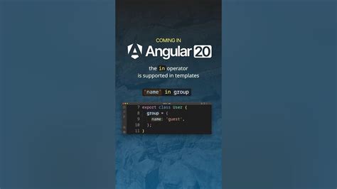 The In Operator In The Upcoming Angular 20 Angular20 Angular Youtube