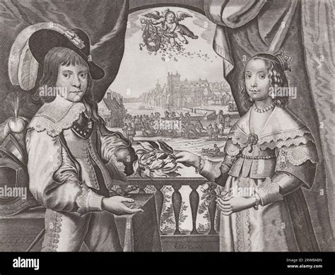 Wilhelm Ii Prinz Von Orange Und Seine Braut Mary Stuart Die älteste