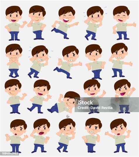 스마트 캐주얼 스타일에서 만화 캐릭터 사업입니다 다른 자세 태도 포즈 고립 된 벡터 그림에 다양 한 활동을 하 고 설정 합니다 금융에 대한 스톡 벡터 아트 및 기타 이미지