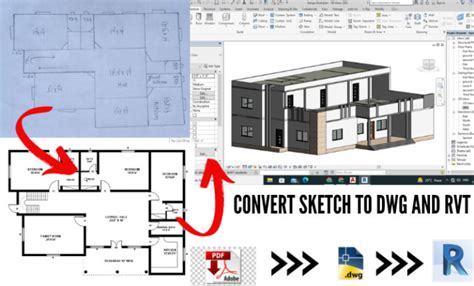 Convert Hand Sketch File Into Cad Or Revit Architectural Drawing By Redcadline Fiverr