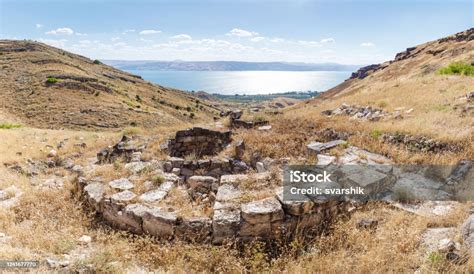 Overblijfselen Van Zuilen In Ruïnes Van De Griekse Romeinse Stad Van De