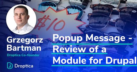 How To Add A Popup Message In Drupal Module Review Droptica