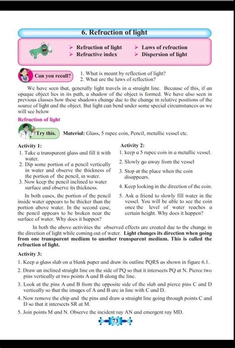 Refraction Of Light Laws Of Refraction Refractive Index Dispersion Of L