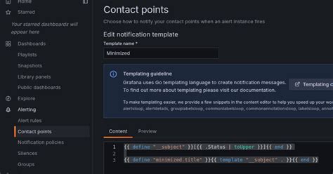 Custom Notification Template Used In Msteams Contact Point Not Working
