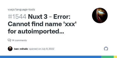Nuxt 3 Error Cannot Find Name Xxx For Autoimported Functions From