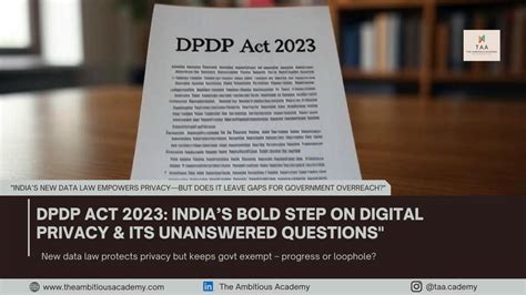 Dpdp Act Indias New Era Of Data Privacy