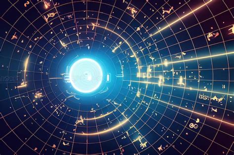 Premium Photo Radar Screen Illustration For Your Design 3d Rendering Raster Illustration