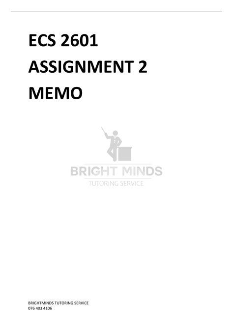 Ecs2601 Assignment 2 Semester 2 2022 Ecs2601 Microeconomics