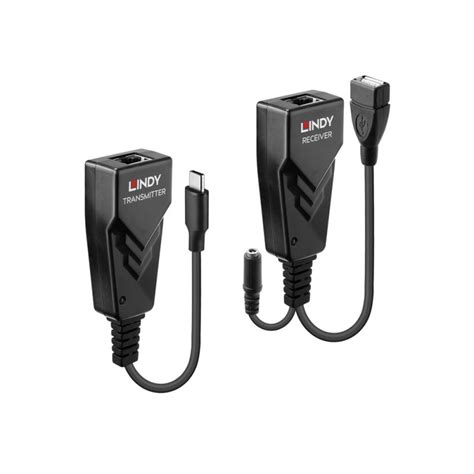 100m Usb 2 0 Type C Cat 6 Extender Usb From Lindy Uk