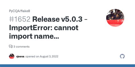 release v5 0 3 importerror cannot import name configfilefinder · issue 1652 · pycqa flake8