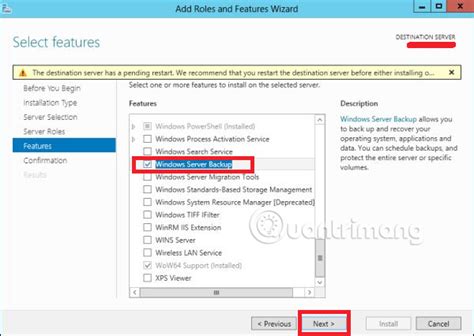 Cách Cài đặt Và Cấu Hình Backup Trong Windows Server 2012