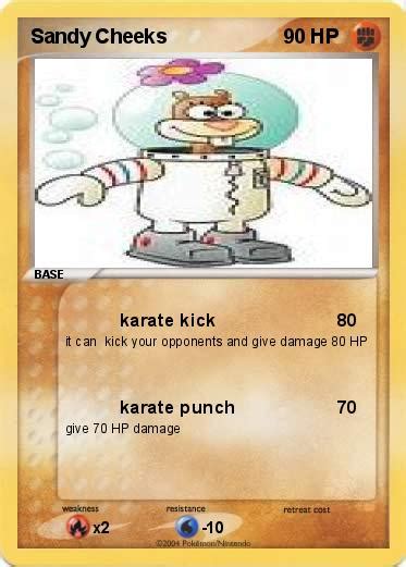 Pokémon Sandy Cheeks Karate Kick My Pokemon Card