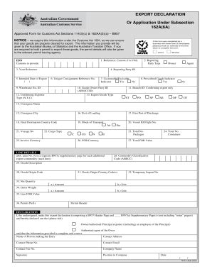 Export Declaration Fill Online Printable Fillable Blank PdfFiller