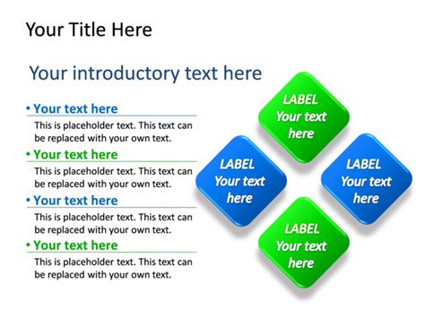 PowerPoint Slide Diagram Comparison Blue Sections TG CrystalGraphics