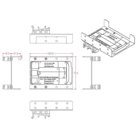 Din Rail Mount Bracket For Raspberry Pi And Arduino Industrial Control