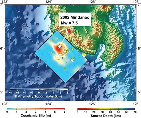 Surface Projection Of The Finite‐fault Slip Model For The 5 March 2002 Download Scientific
